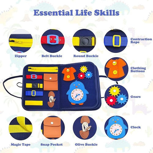 Busy Book | Montessori Basic Skills Activity Toys for Kids Age 1 ...