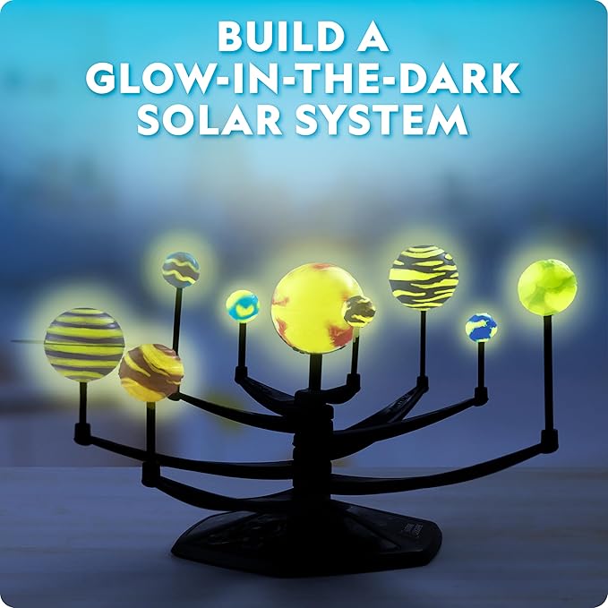 ABS Plastic DIY Glow in The Dark Solar System Planetarium Model Kids ...