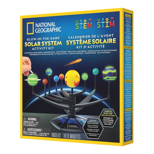 ABS Plastic DIY Glow in The Dark Solar System Planetarium Model Kids ...