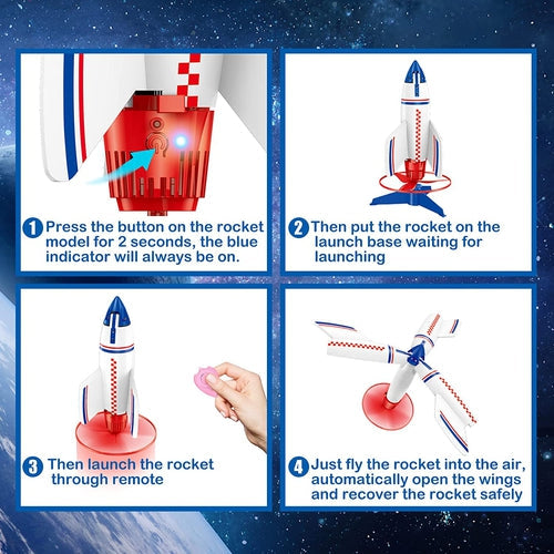 Flying Rocket Launcher | Electric-Powered Self-Launching Air Rocket To ...