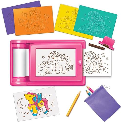 4M - KidzMaker - Unicorn Rub Art Studio - 04799 | Art / Craft Set for ...