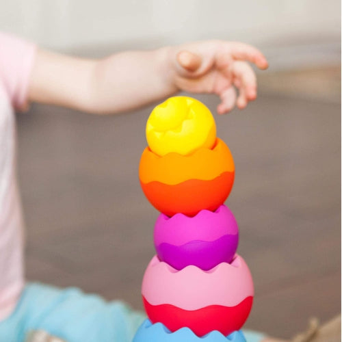 Tobbles Neo - Colorful Stacking Set with Soft Surface for Sensory Deve ...
